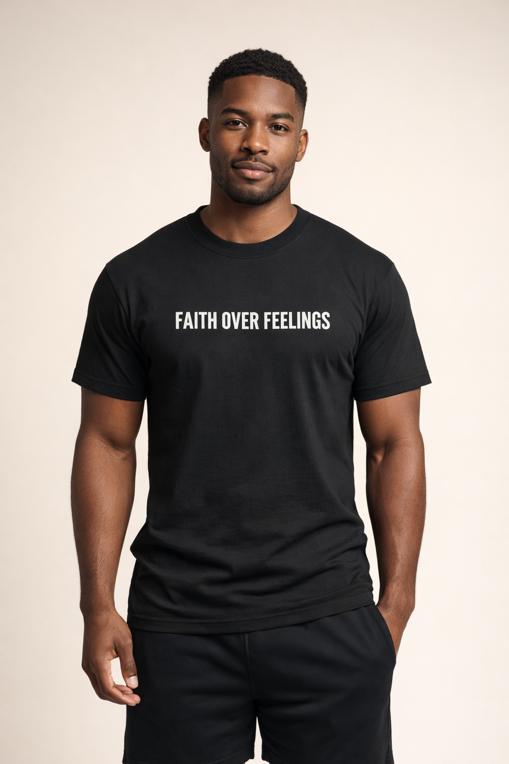 FAITH OVER FEELINGS Tee – Carved By Christ